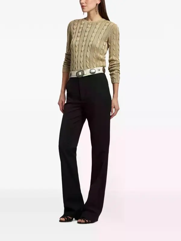 Ralph Lauren Cable-knit Crew-neck Sweater - Neutrals