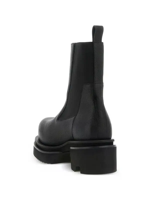 Rick Owens Beetle Bogun Leather Chelsea Boots
