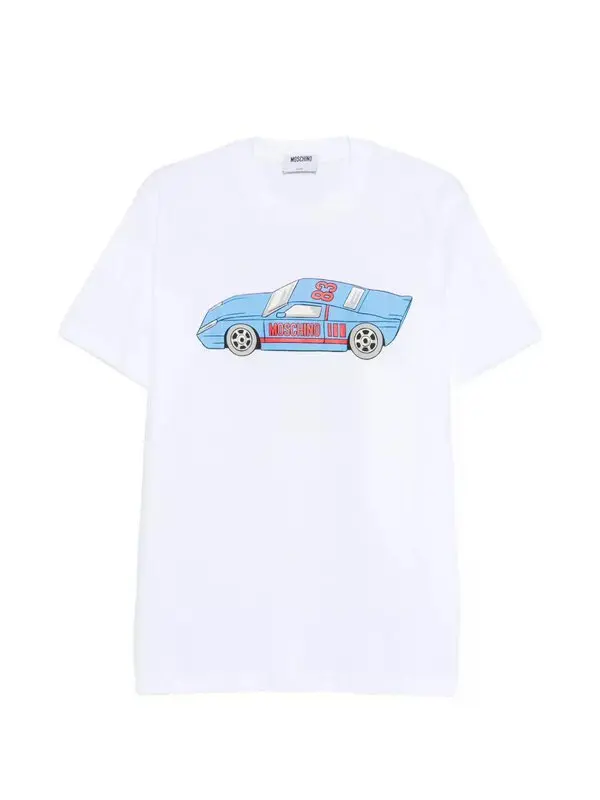 Moschino Car-print T-shirt - White