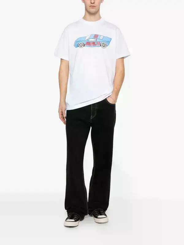 Moschino Car-print T-shirt - White