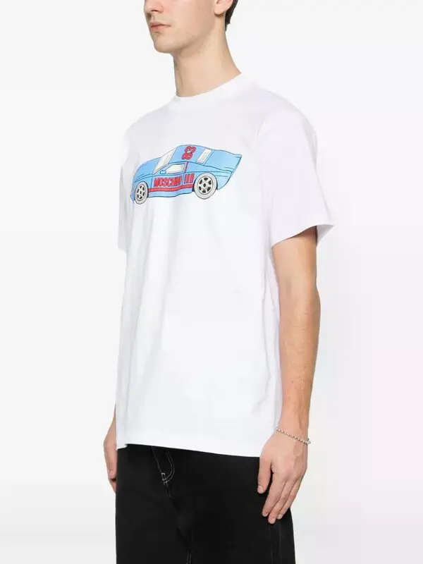 Moschino Car-print T-shirt - White