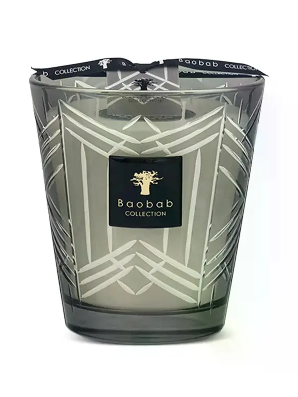 BAOBAB COLLECTION Heritage Villers Geometric-pattern Candle - Grey