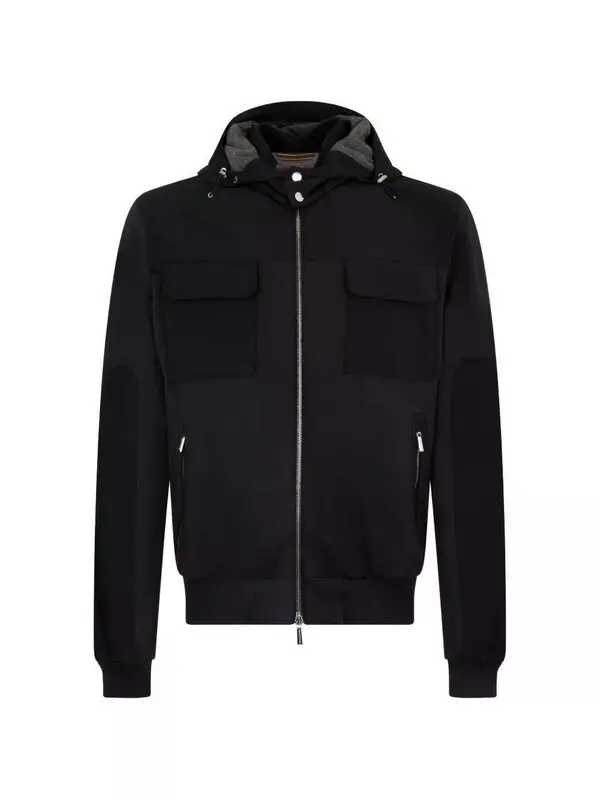 MOORER Hooded Jacket - Blue
