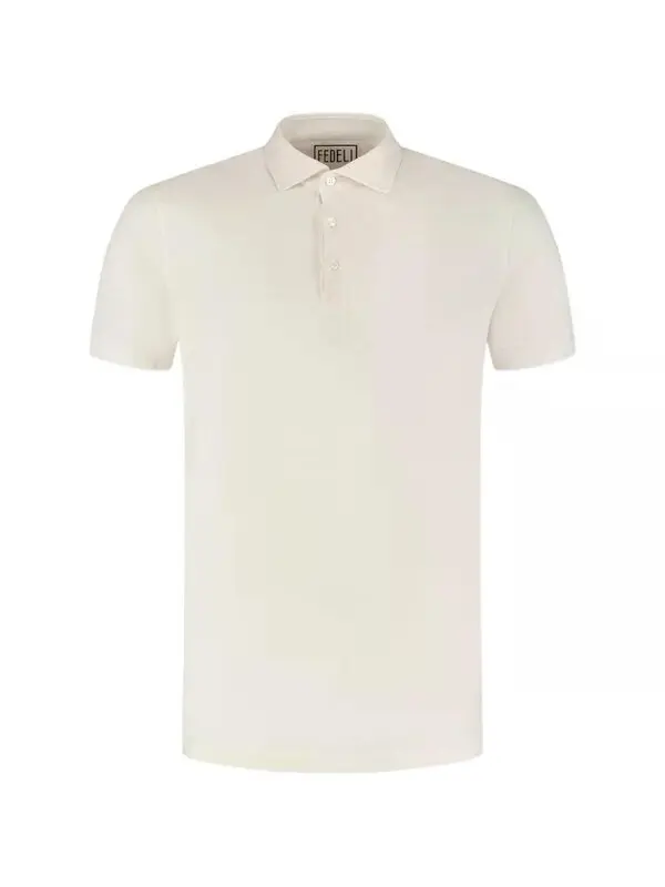 Fedeli Buttoned Polo Shirt - Neutrals