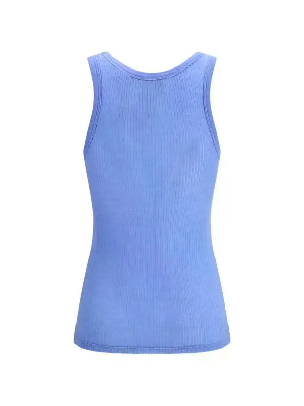 FORTE_FORTE Ribbed Wool Top - Blue