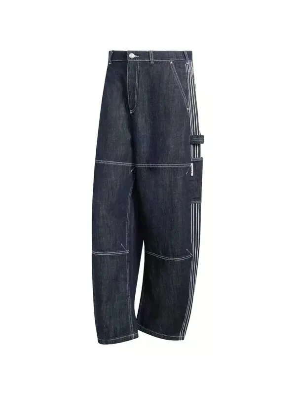 Adidas Logo-detail Jeans - Blue