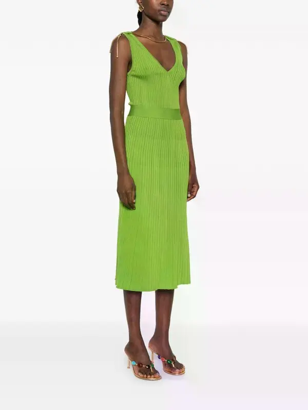 Elisabetta Franchi Knit Dress With Jewel Detail