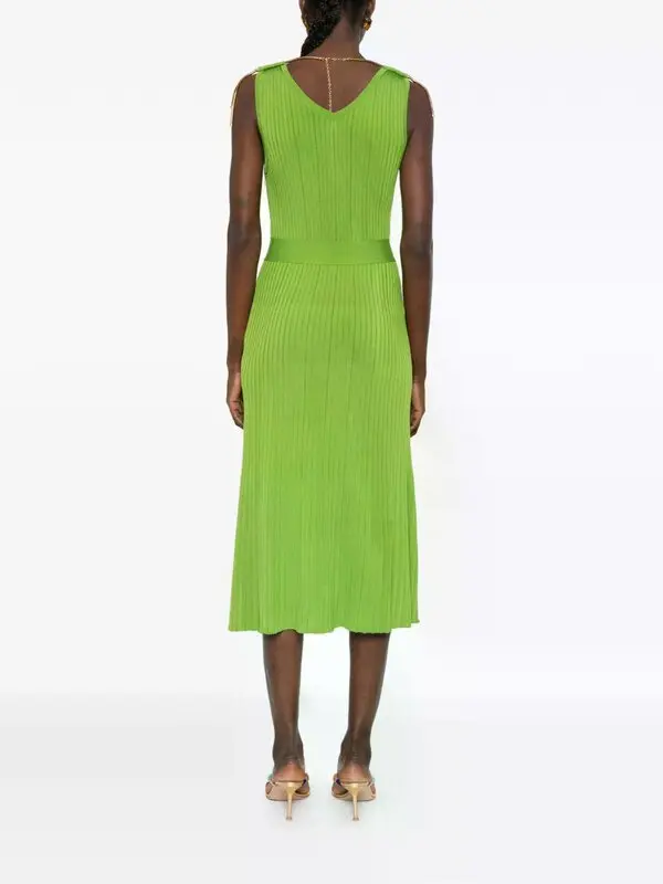 Elisabetta Franchi Knit Dress With Jewel Detail