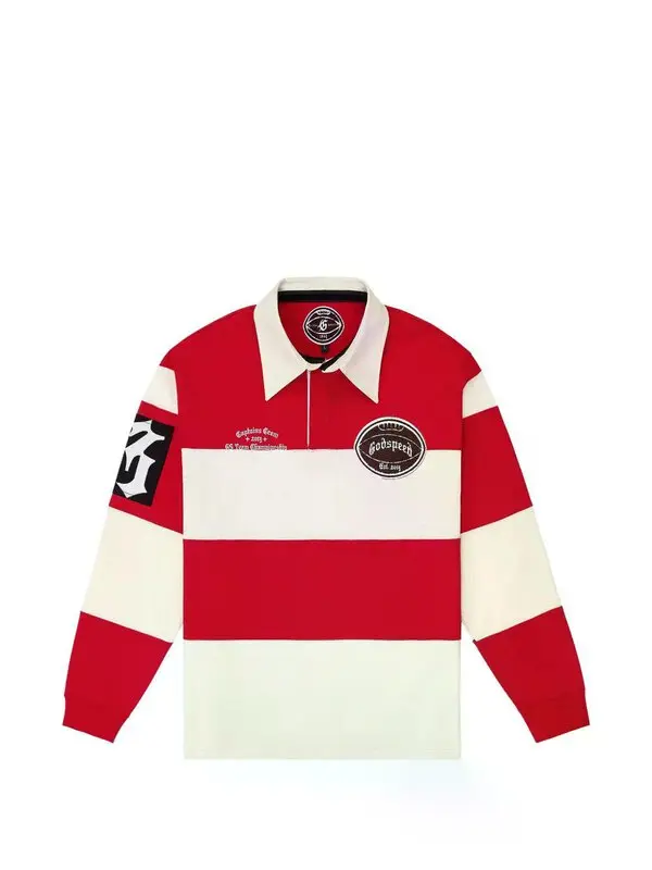 GODSPEED Striped Field Rugby Polo Shirt