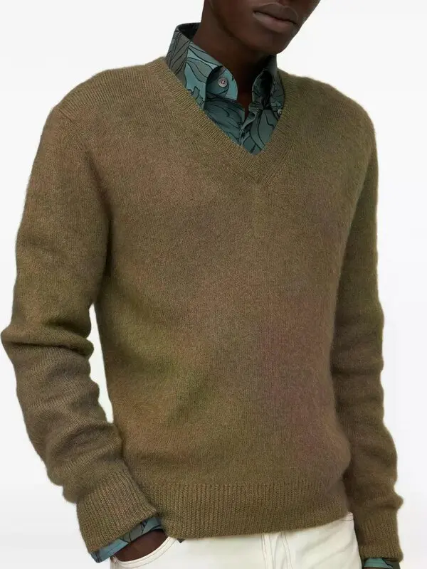 TOM FORD Long-sleeved V-neck Sweater