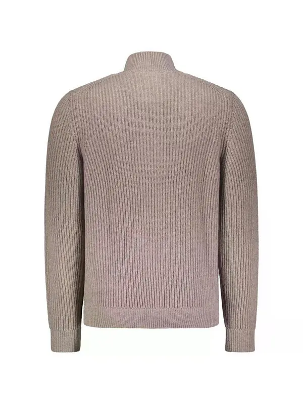 Fedeli High Collar Zip Cardigan