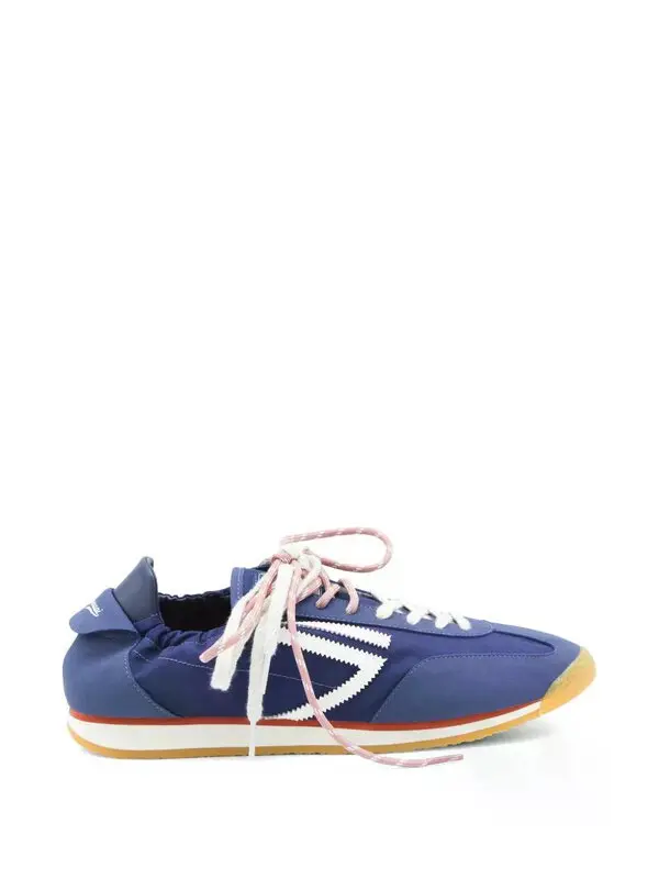PURAAI Panelled Lace-up Sneakers With Logo Detail - Blue