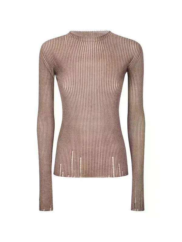 UMA WANG Ribbed Knit Top