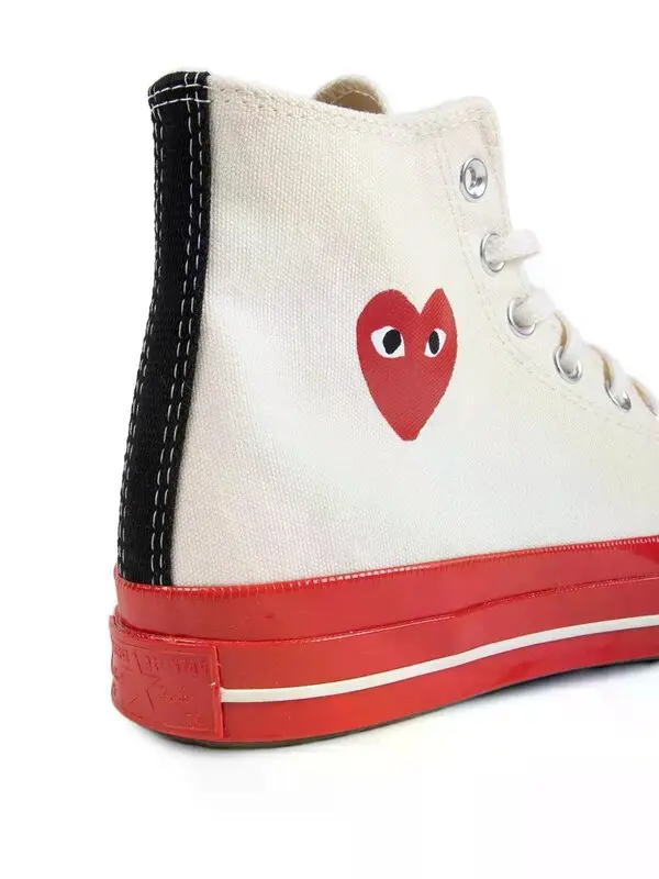 CONVERSE X COMME DES GARONS PLAY Chuck Taylor 70 Heart-motif High-top Sneakers