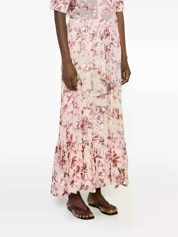 Alice + Olivia Stevie Floral Maxi Skirt