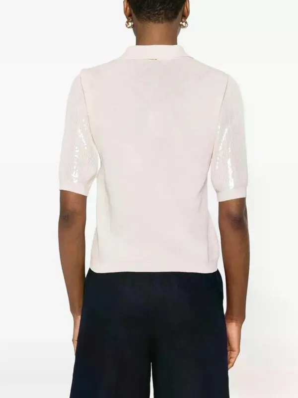 TWINSET Sequin Embellished Collared Shirt