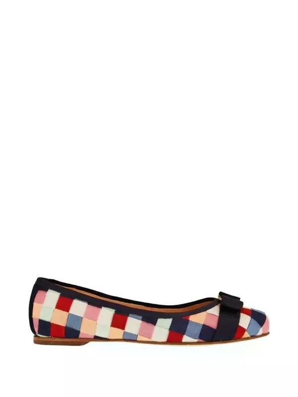 FERRAGAMO Woven Ballet Flats