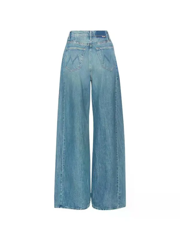 MOTHER Button Dream Wide Leg Jeans