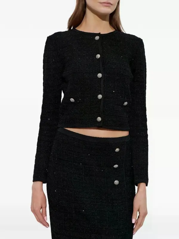 Alessandra Rich Buttoned Embellished Jacket