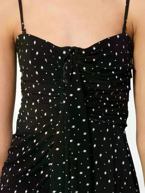 Isabel Marant Étoile Gemma Polka-dot Mini Dress - Black