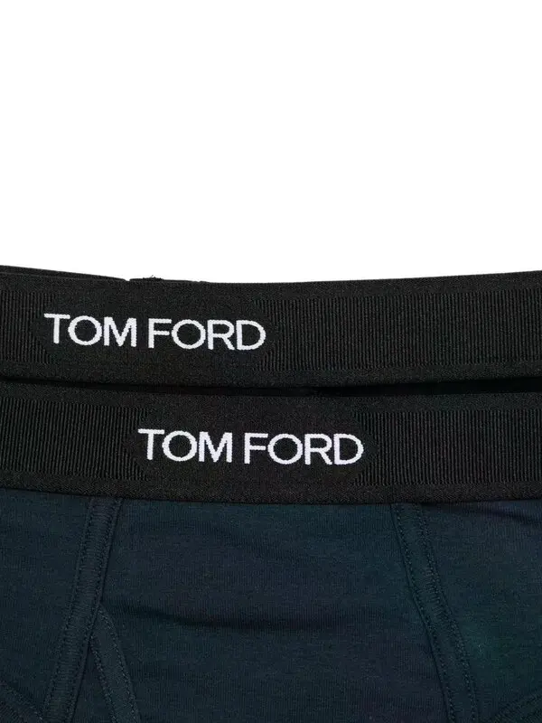 TOM FORD Logo-waistband Briefs - Black