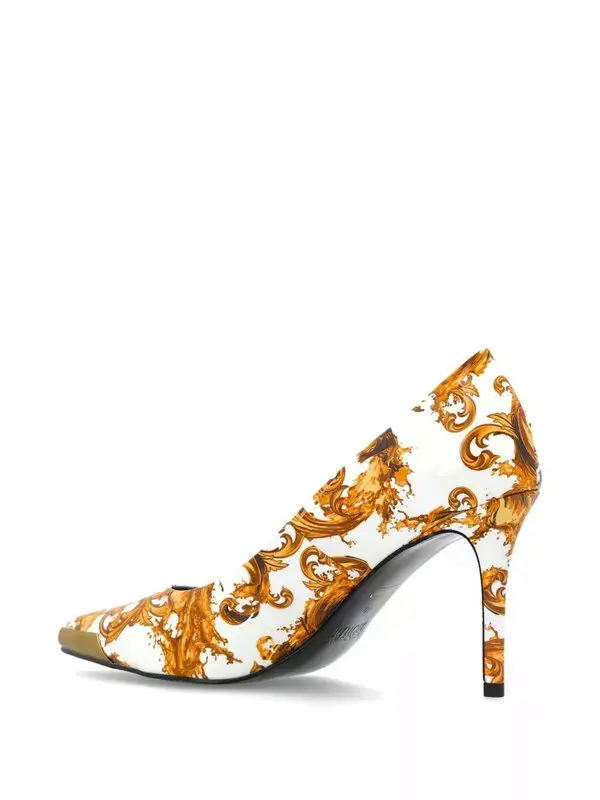Versace Printed Pointed Toe Pumps