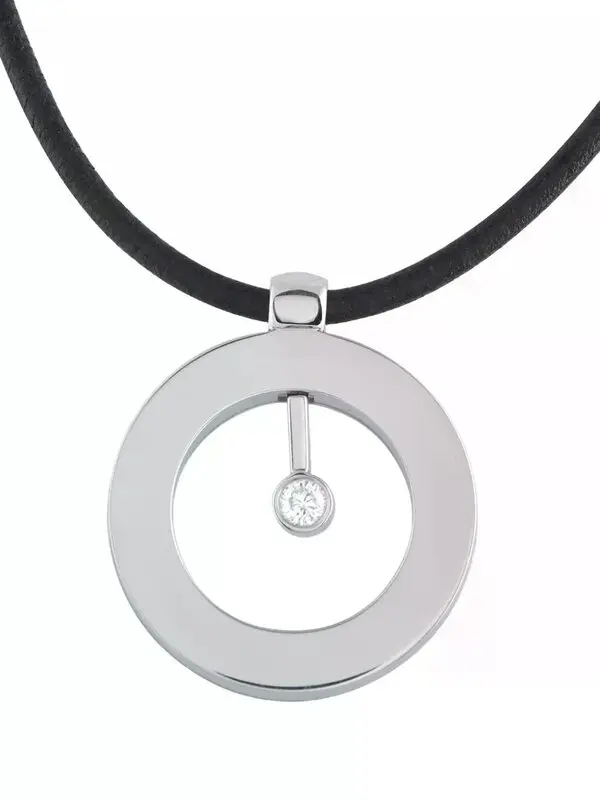 Roberto Coin 18k White Gold Diamond And Ruby Necklace