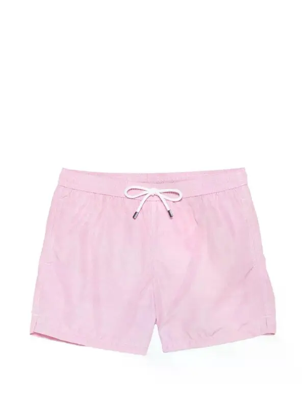 Fedeli Drawstring Beach Shorts - Pink