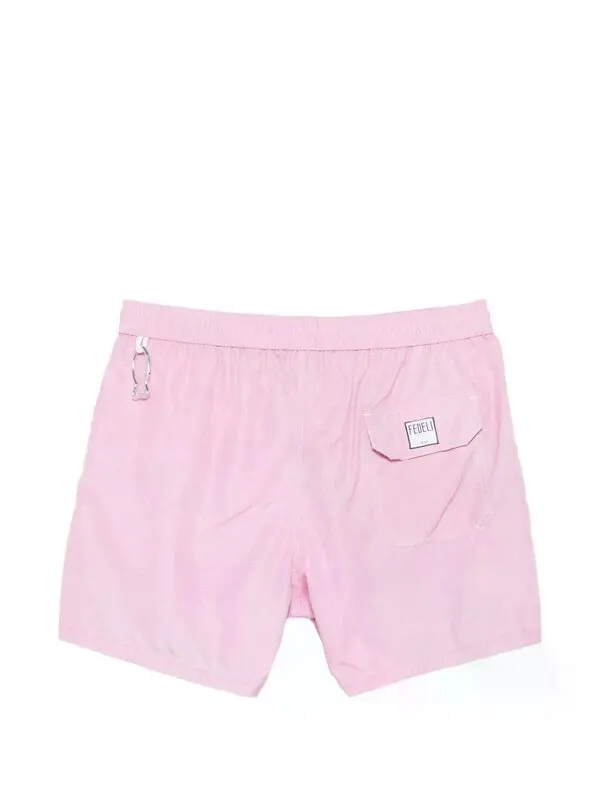Fedeli Drawstring Beach Shorts - Pink