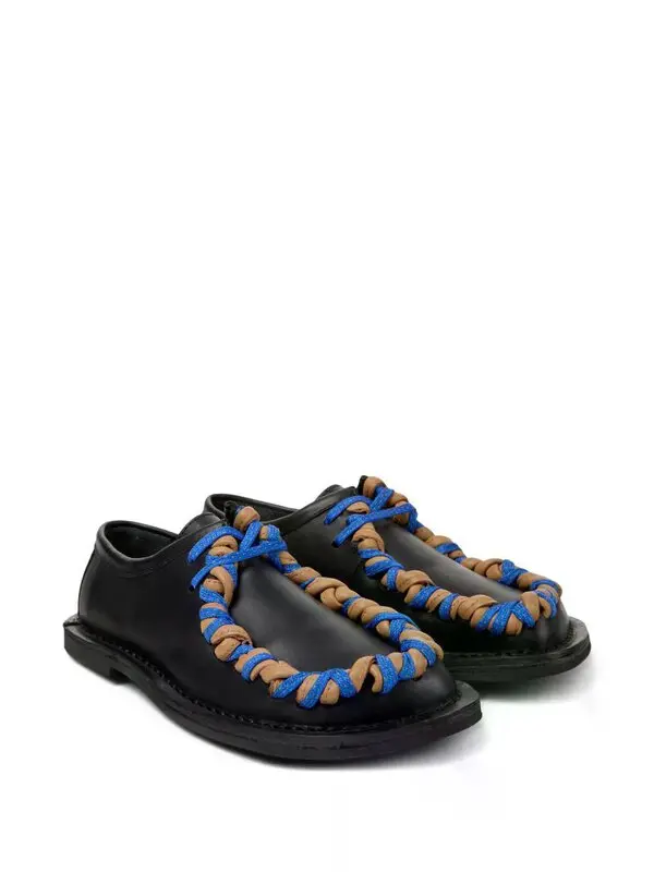 Camper Braided Leather Loafers