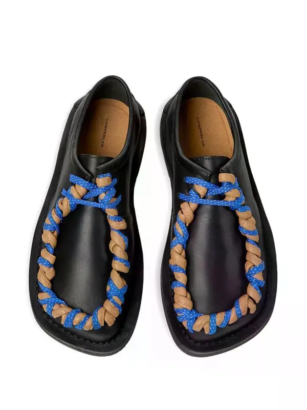 Camper Braided Leather Loafers