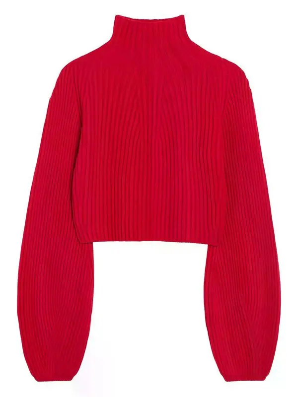 Sportmax Marmo Ribbed Turtleneck Sweater