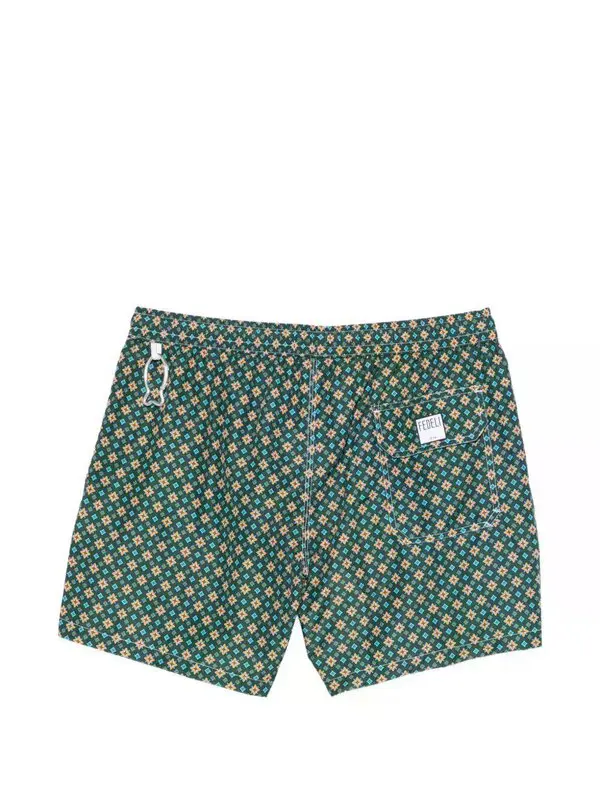 Fedeli Patterned Swim Shorts