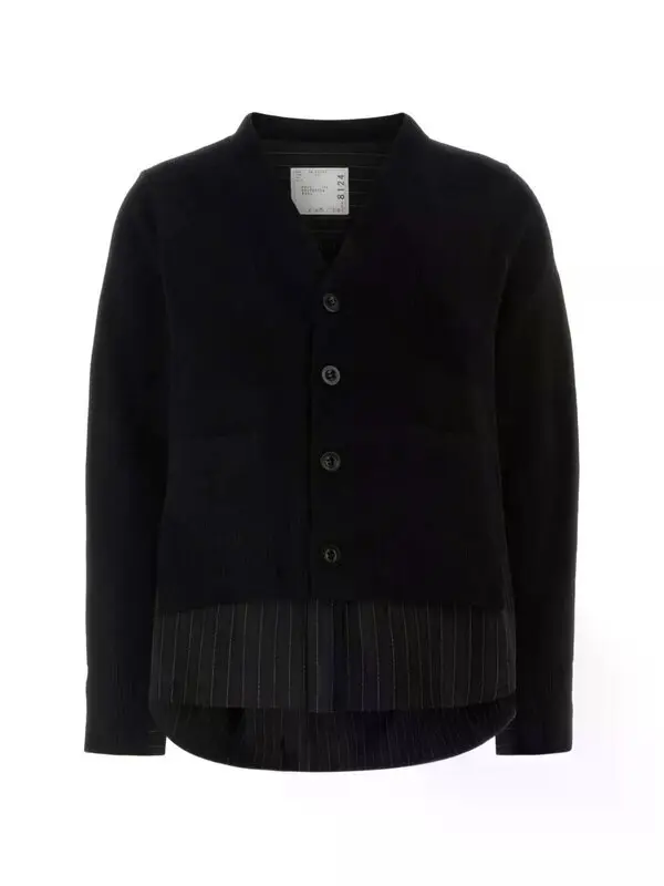 Sacai Pocket Wool Cardigan