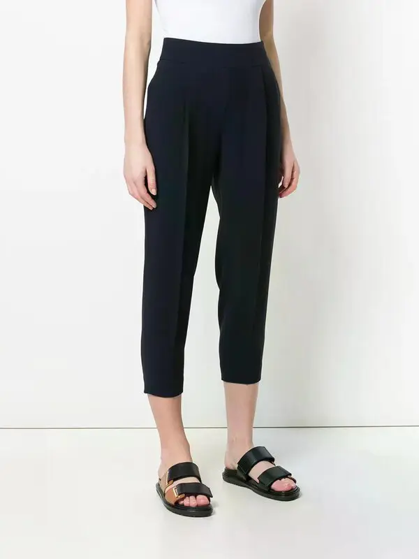 Alberto Biani Cropped Trousers - Blue