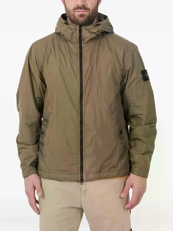 Stone Island Crinkled Hooded Jacket