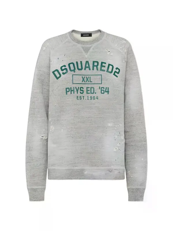 Dsquared2 Distressed Round-neck Sweatshirt
