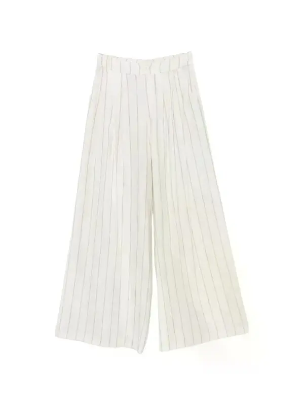 ELEH Striped Wide-leg Trousers