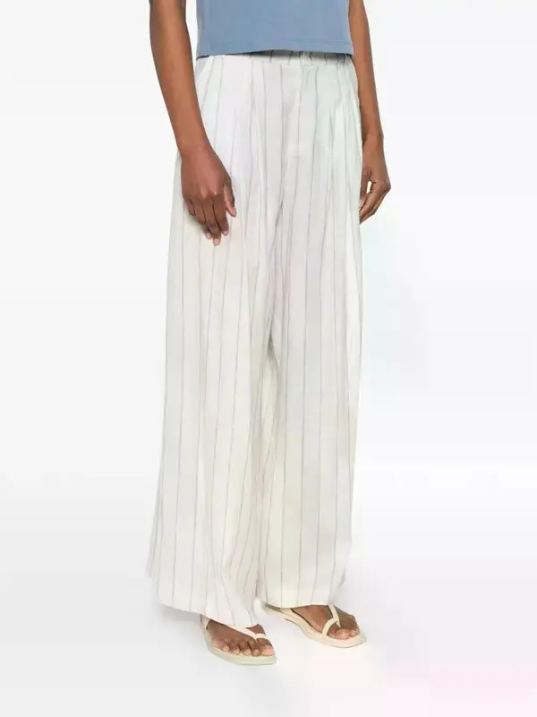 ELEH Striped Wide-leg Trousers