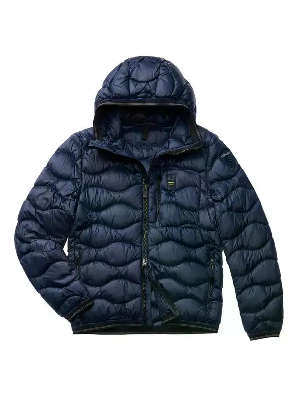 BLAUER. Quilted Hooded Jacket