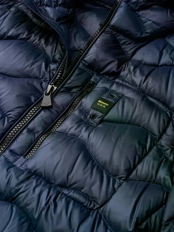 BLAUER. Quilted Hooded Jacket