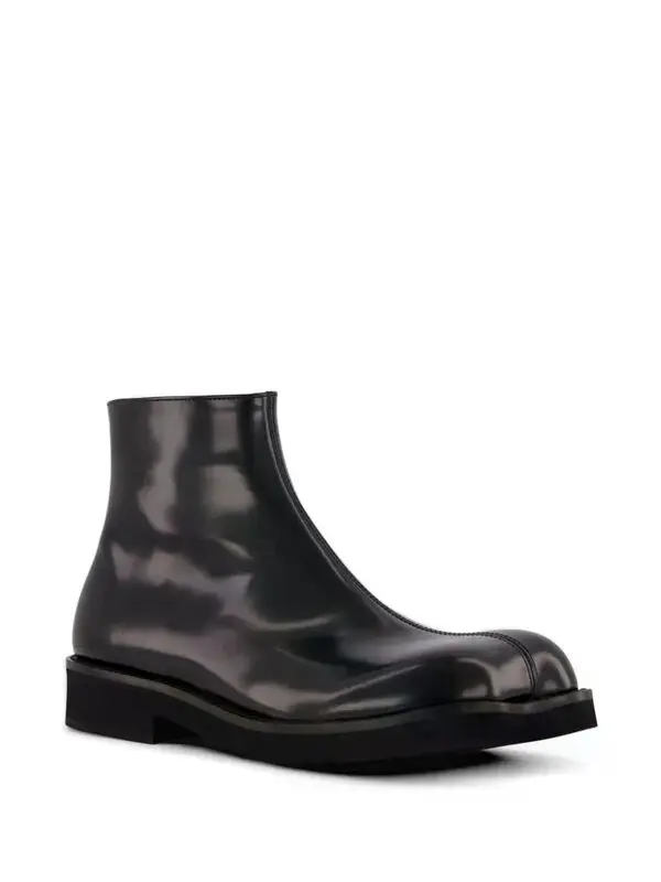 MAISON MARGIELA Square-toe Leather Boots