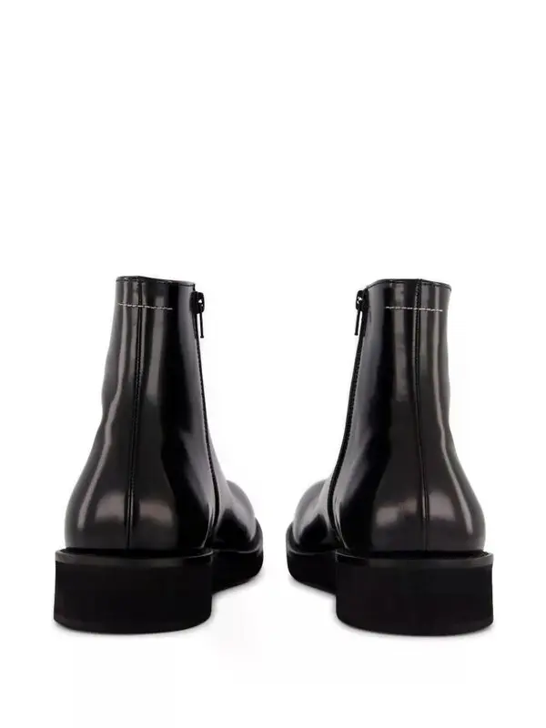 MAISON MARGIELA Square-toe Leather Boots