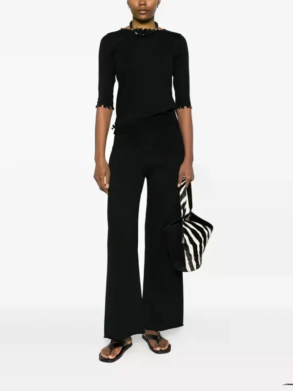 PHILO-SOFIE Ribbed Wide-leg Trousers