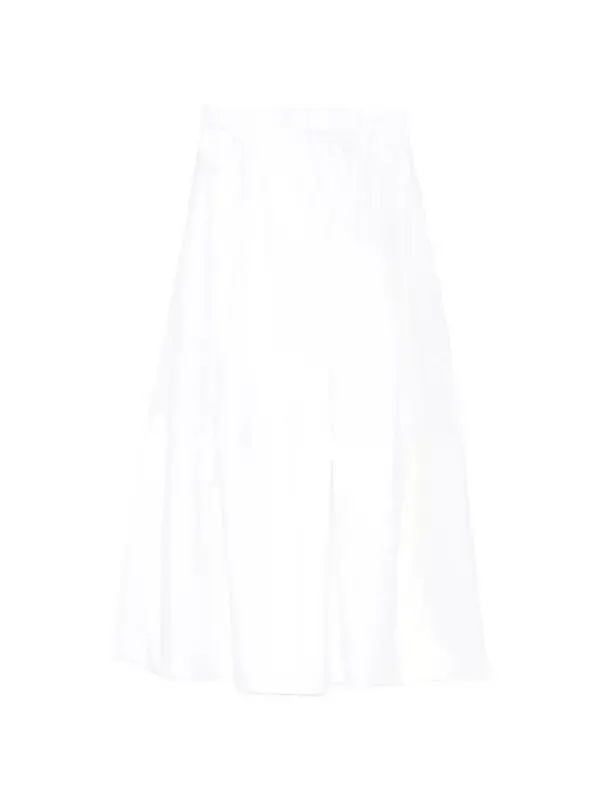Co Elasticated-waistband Midi Skirt - White