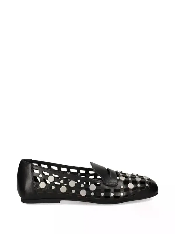 Ash Bali Studded Loafers - Black