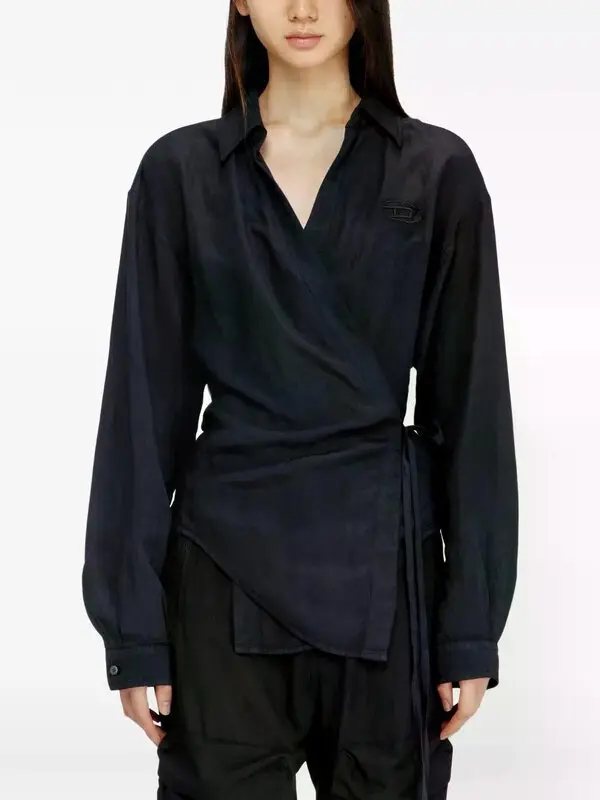 DIESEL® Wrap-around Shirt - Blue