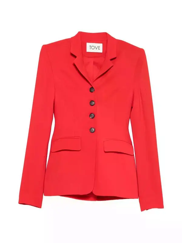 Tove Buttoned Flap-pocket Blazer