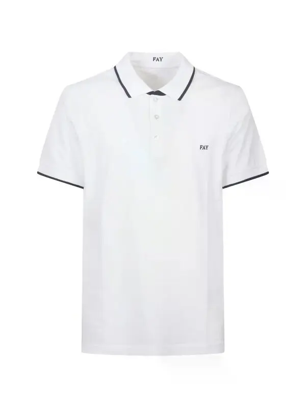 FAY Tipped Collar Polo