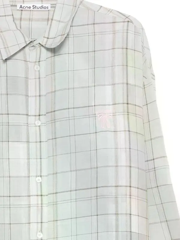 Acne Studios Checked Embroidered Shirt